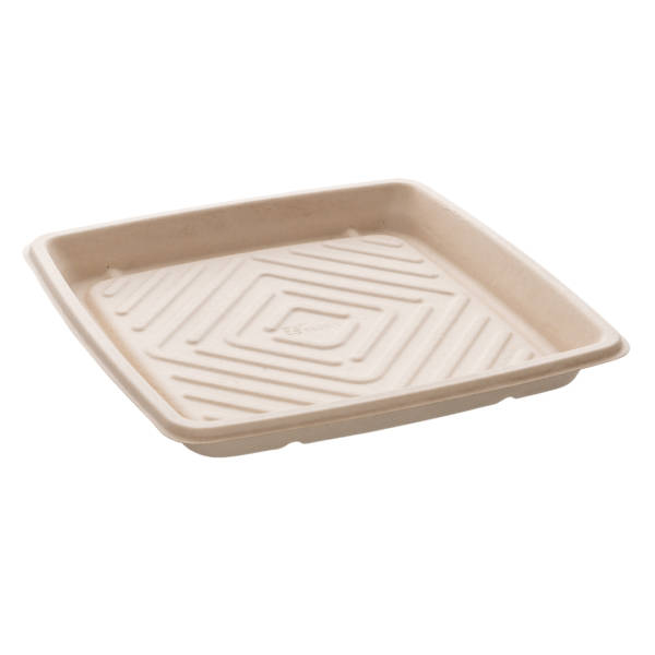 27x27cm Pulp Platter | Bagasse | Compostable Food Packaging – Lamkyo