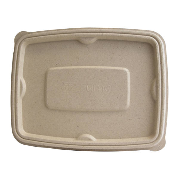 750-1000ml Anti Leak Rectangular Pulp Container Lid | Bagasse ...